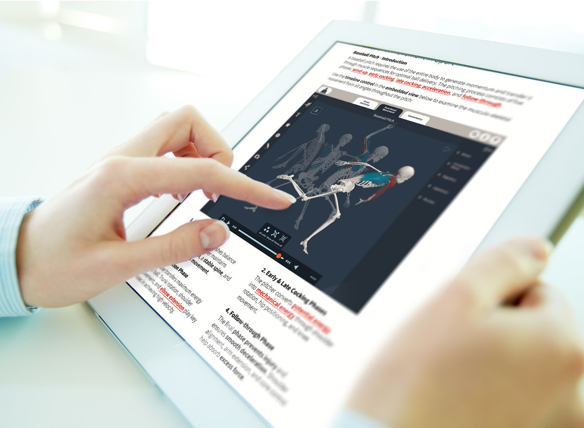 New features streamline the functional anatomy learning experience